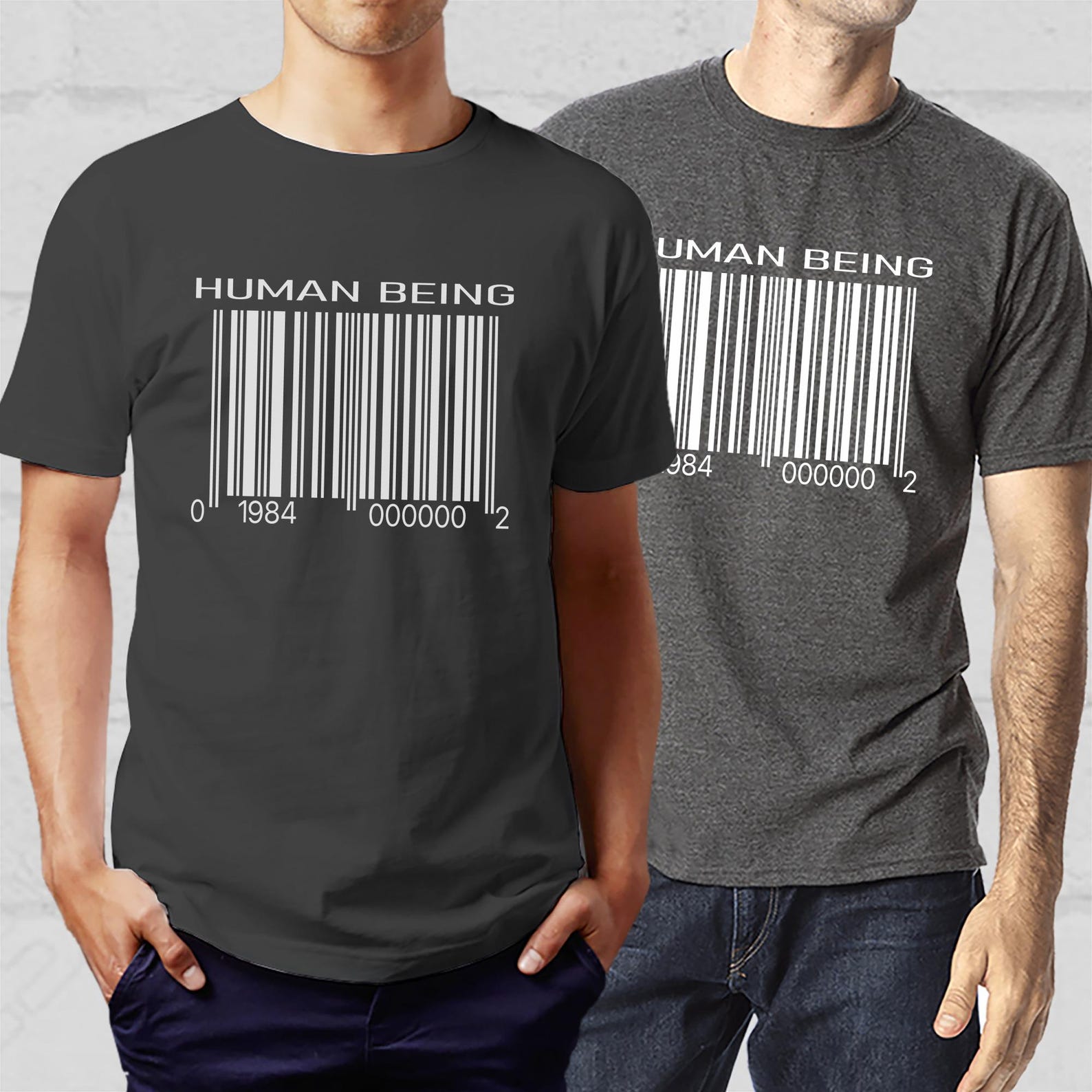 Human Being Barcode 1984 Anti System, SVG Cricut Cut File, Sublimation ...