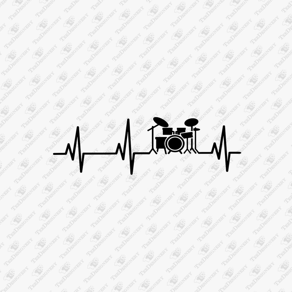 Drums Are My Heartbeat Percussionist Noise Maker, SVG Cut File ...