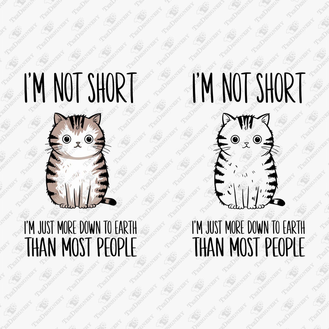 Funny Short People Fun Size Humor, SVG Cricut Cut File, Sublimation ...
