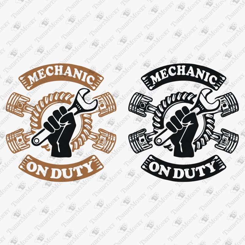 Mechanic on Duty Svg - Etsy