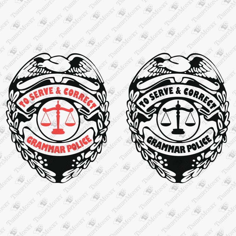 Spelling Police Badge