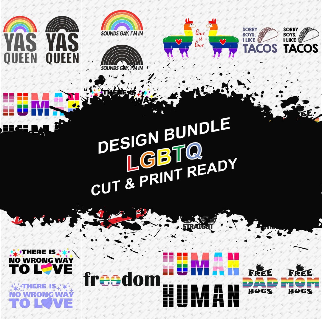 T-shirt Design Bundle, 11 LGBT Designs, Gay Pride, Gay Svg, T-shirt ...
