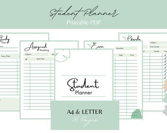 Blue Student Planner, Student Planner Printable, College Student ...