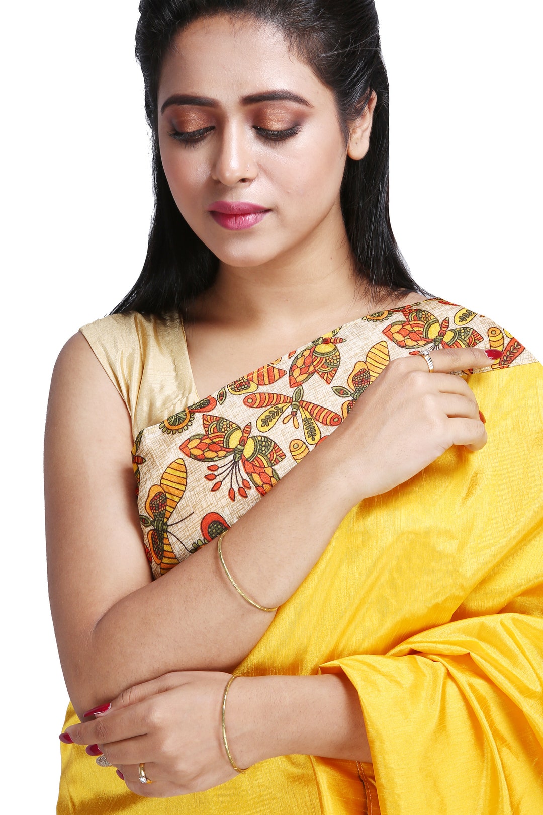 Handcut One Pair Brass Katuri of Odisha,one Pair Red Pola Acrylic ...