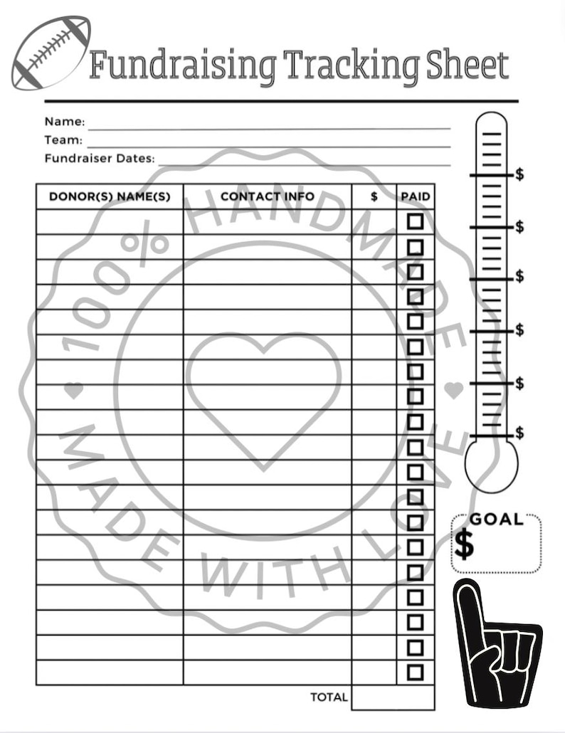 Football Team Fundraiser Printable: Fill My Cleats Sponsorship Form ...