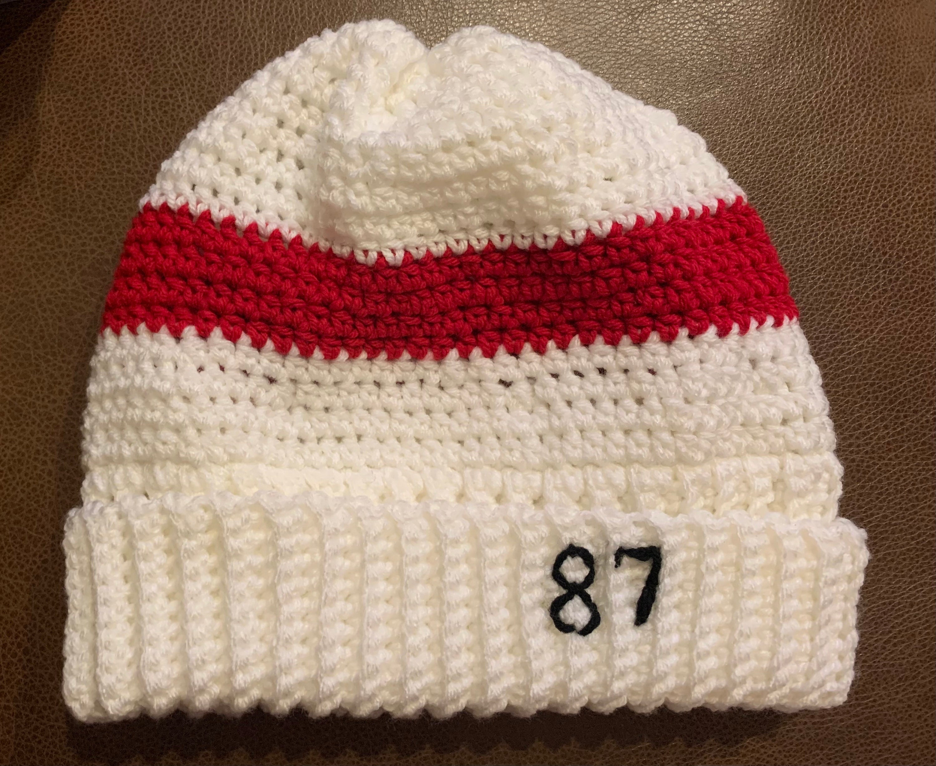 Crochet Chiefs Beanie- Taylor Swift Inspired - Etsy