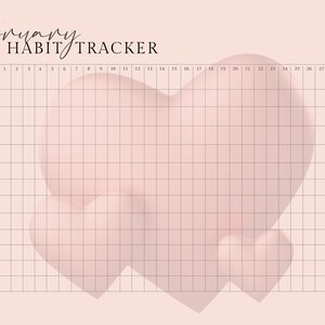 February Habit Tracker Printable Habit Tracker Template, Editable ...