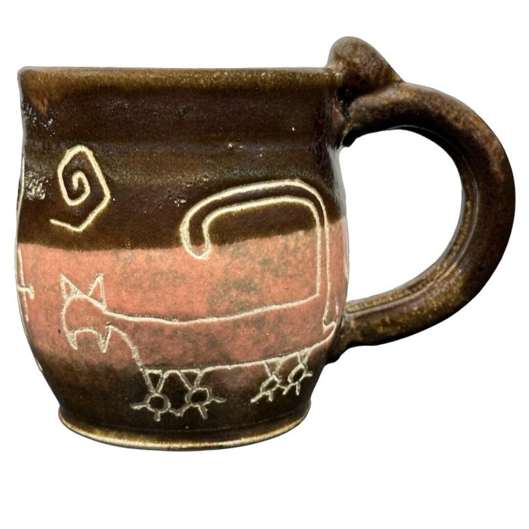 Southwest Petroglyphs Pat & Olin Powers Signed Pottery Mug - Etsy