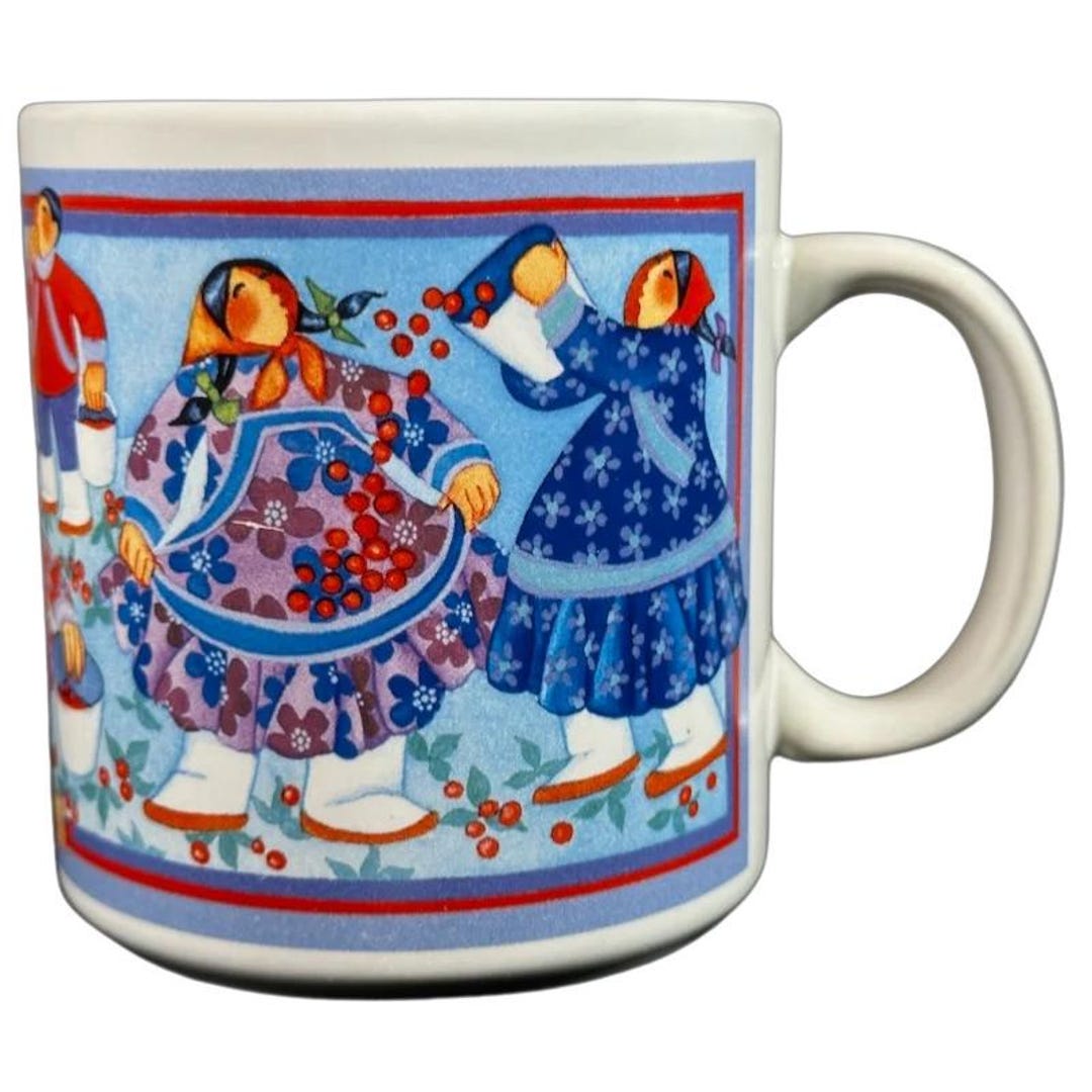 Inuit People Picking Berries Barbara Lavallee Mug Arctic Circle ...