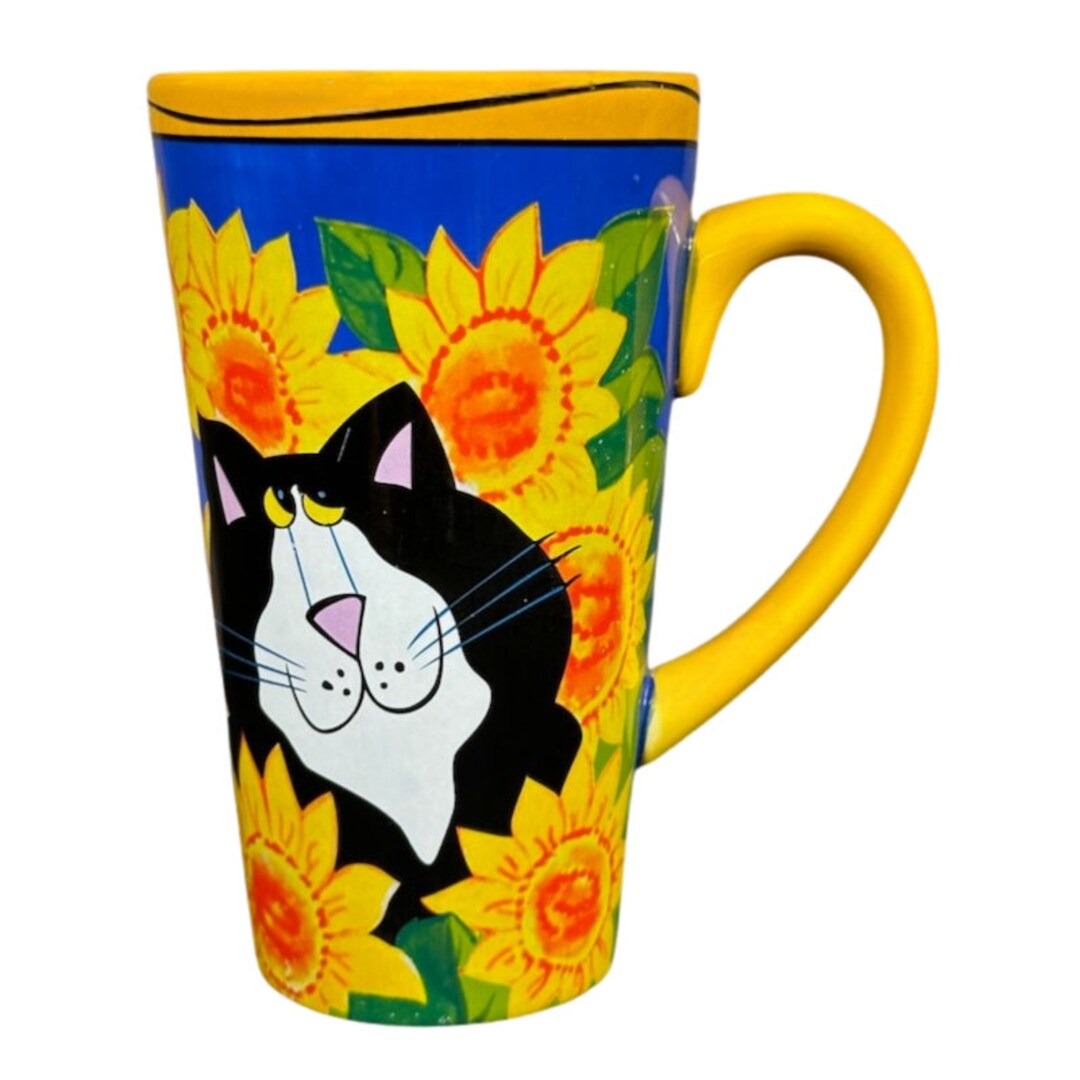 Catzilla Candace Reiter Designs Cats Hiding Among Sunflowers Mug ...