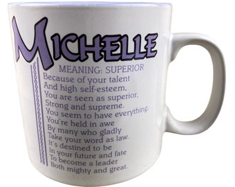Michelle Name Mug - Etsy