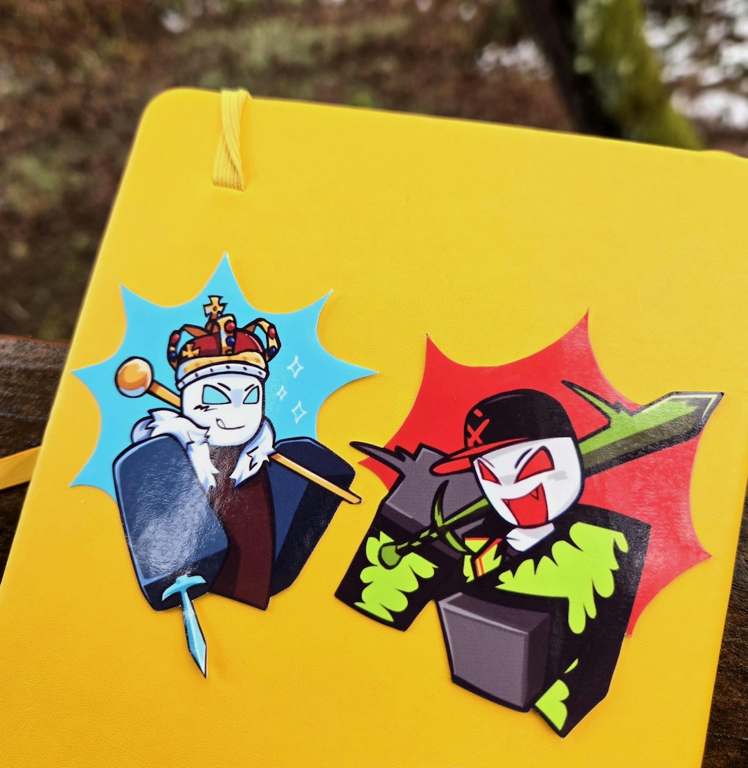 Blocktales Griefer/cruel King Borderless Stickers - Etsy Canada