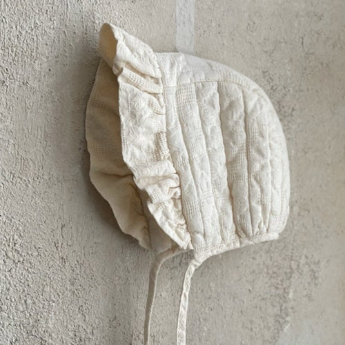 Rainbow Baby Floral Embroidered Bonnet Newborn - Etsy