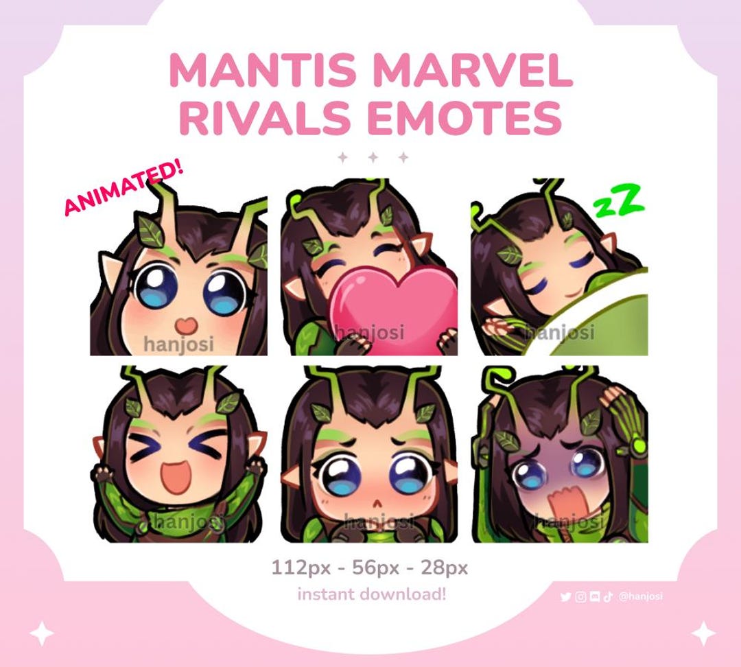 MANTIS Marvel Rivals ANIMATED Emotes - Guardians of the Galaxy Emote ...