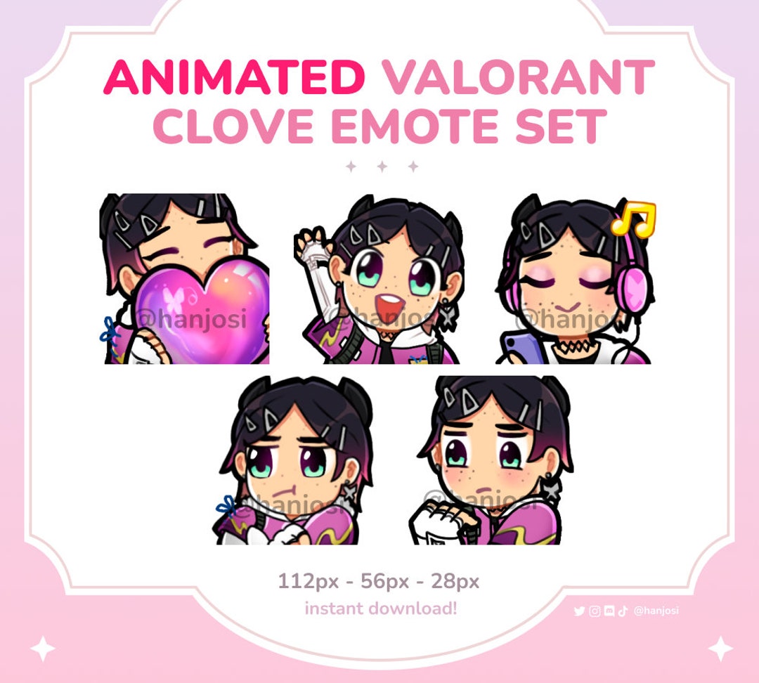 VALORANT CLOVE ANIMATED Emotes: Valorant Twitch and Discord Emotes ...