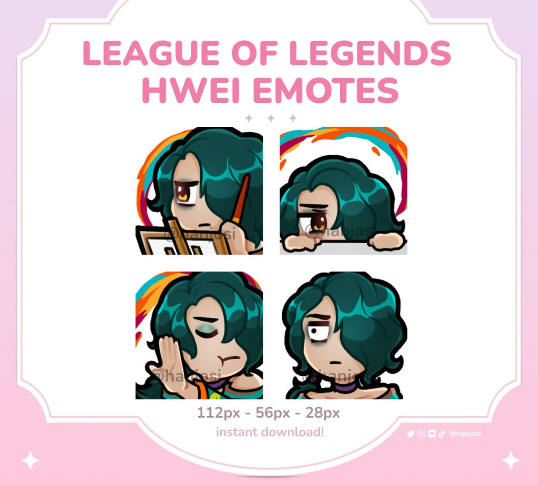 HWEI LEAGUE Emotes - Lol Gaming Emotes for Discord Twitch and Youtube ...