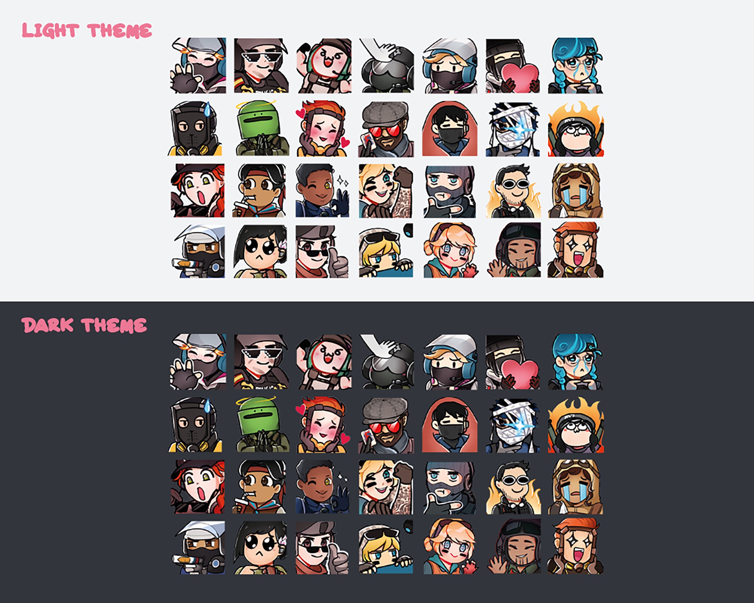 R6 OPERATORS MEGABUNDLE: Discord Emotes / Twitch, Youtube Streaming ...