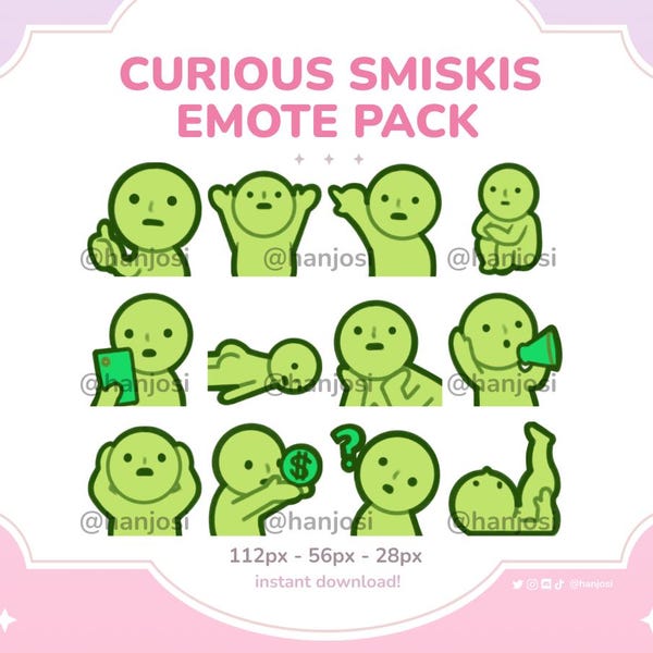 Smiski Glow Sticker - Etsy