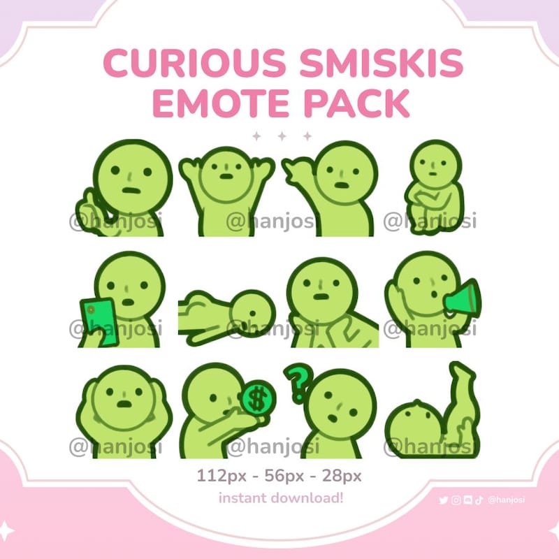 Smiski Glow Sticker - Etsy