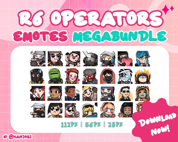 R6 OPERATORS MEGABUNDLE: Discord Emotes / Twitch Youtube - Etsy