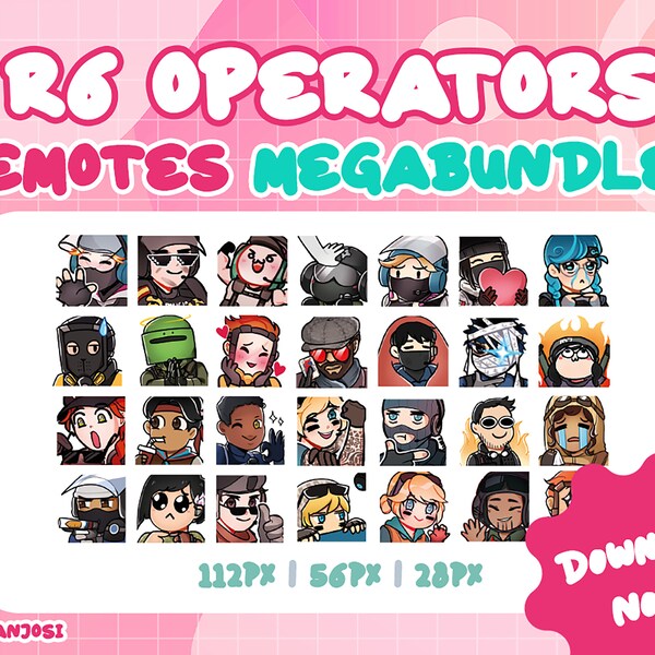 Rainbow six siege twitch emotes - Etsy.de