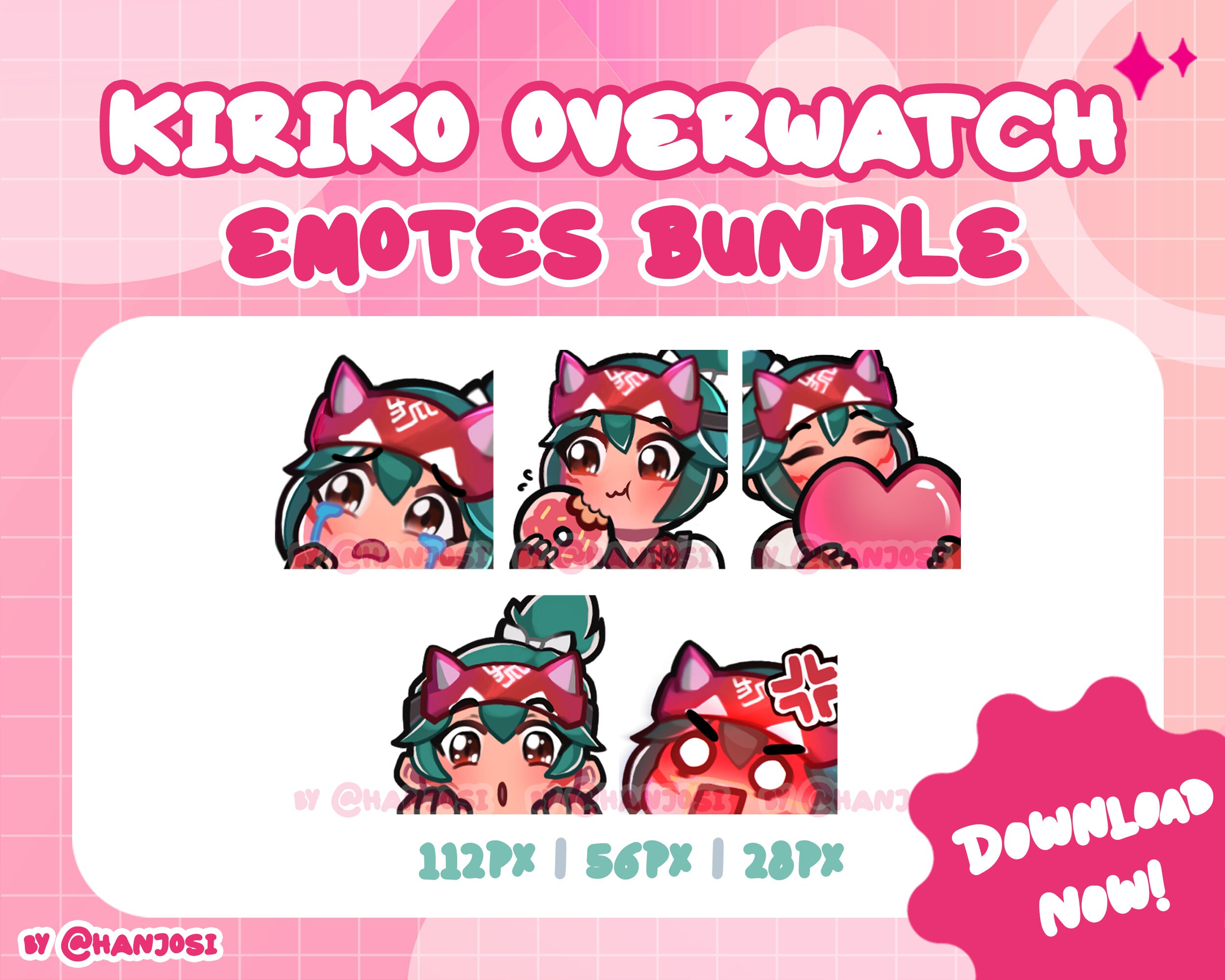 KIRIKO OW SET 2/2: Discord Emotes / Twitch, Youtube Streaming Emotes ...