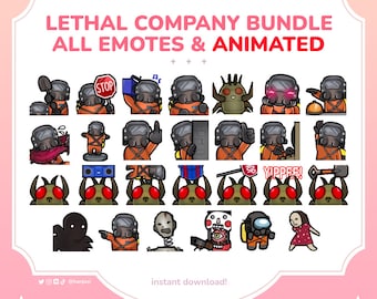 Lethal Company ANIMATED EMPLOYEE Emotes Set - Discord, Twitch ...
