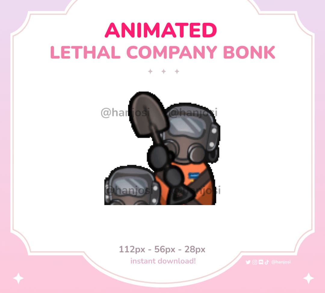 Lethal Company ANIMATED BONK Emote - Discord, Twitch, Streaming ...