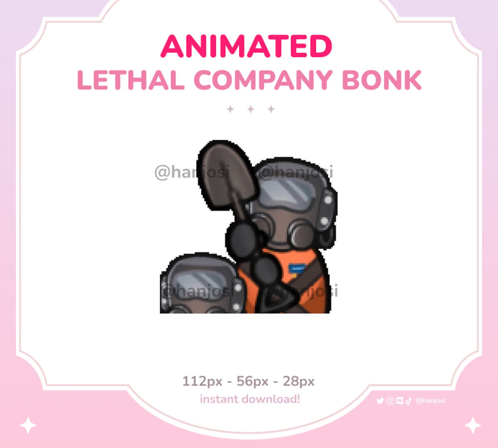 Lethal Company ANIMATED BONK Emote - Discord, Twitch, Streaming ...