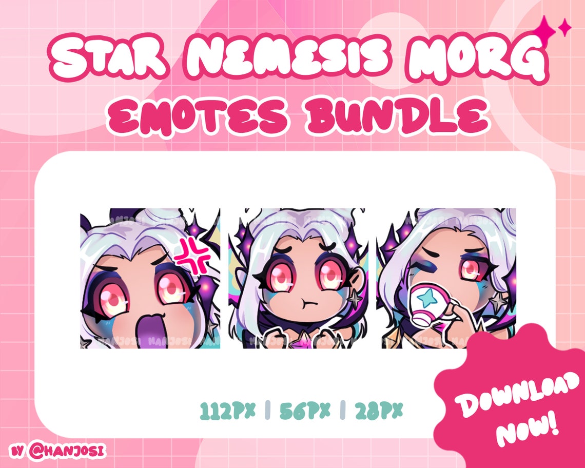 Star Nemesis Morgana: Discord Emotes / Twitch Youtube - Etsy