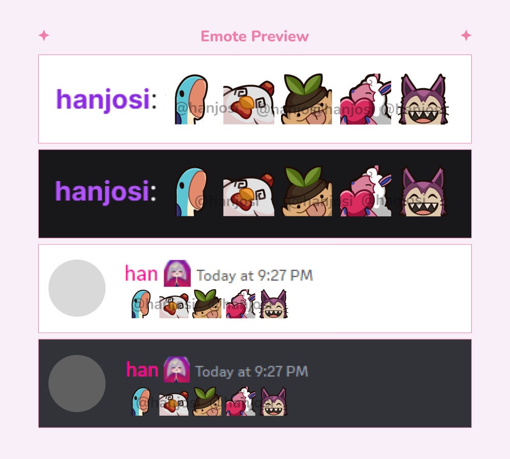 PALWORLD EMOTES Set 3/3 - Cute Emotes, Discord Emotes, Streaming Emote ...