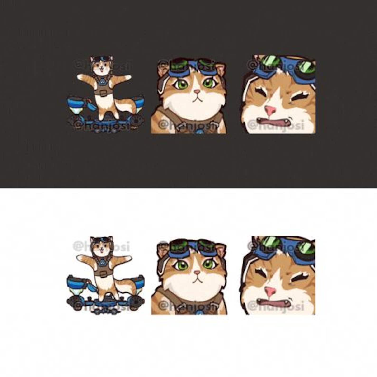 Jetpack Cat ANIMATED Overwatch Emojis - Fika Emotes - Discord Twitch ...