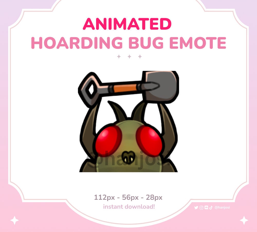 Lethal Company ANIMATED BUG SHOVEL Emote Yippee Bug, Hoarding Bug, Discord, Twitch, Stream ...