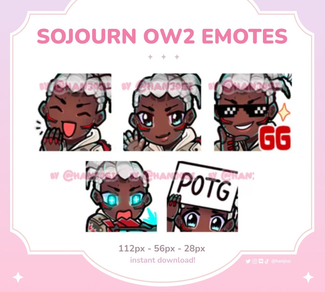 SOJOURN OW SET: Discord Emotes / Twitch, Youtube Streaming Emotes ...