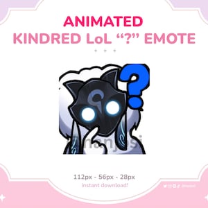 KINDRED Lamb ANIMATED LEAGUE Emote - Lol Emote, Animated Emote, League ...
