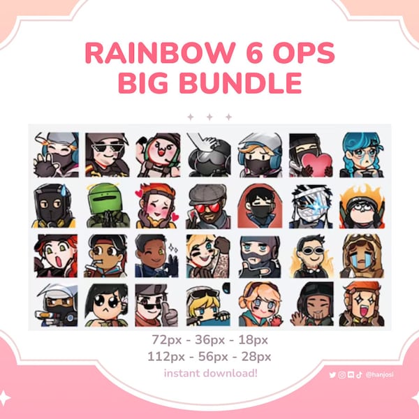 R6 Siege Twitch Emotes - Etsy