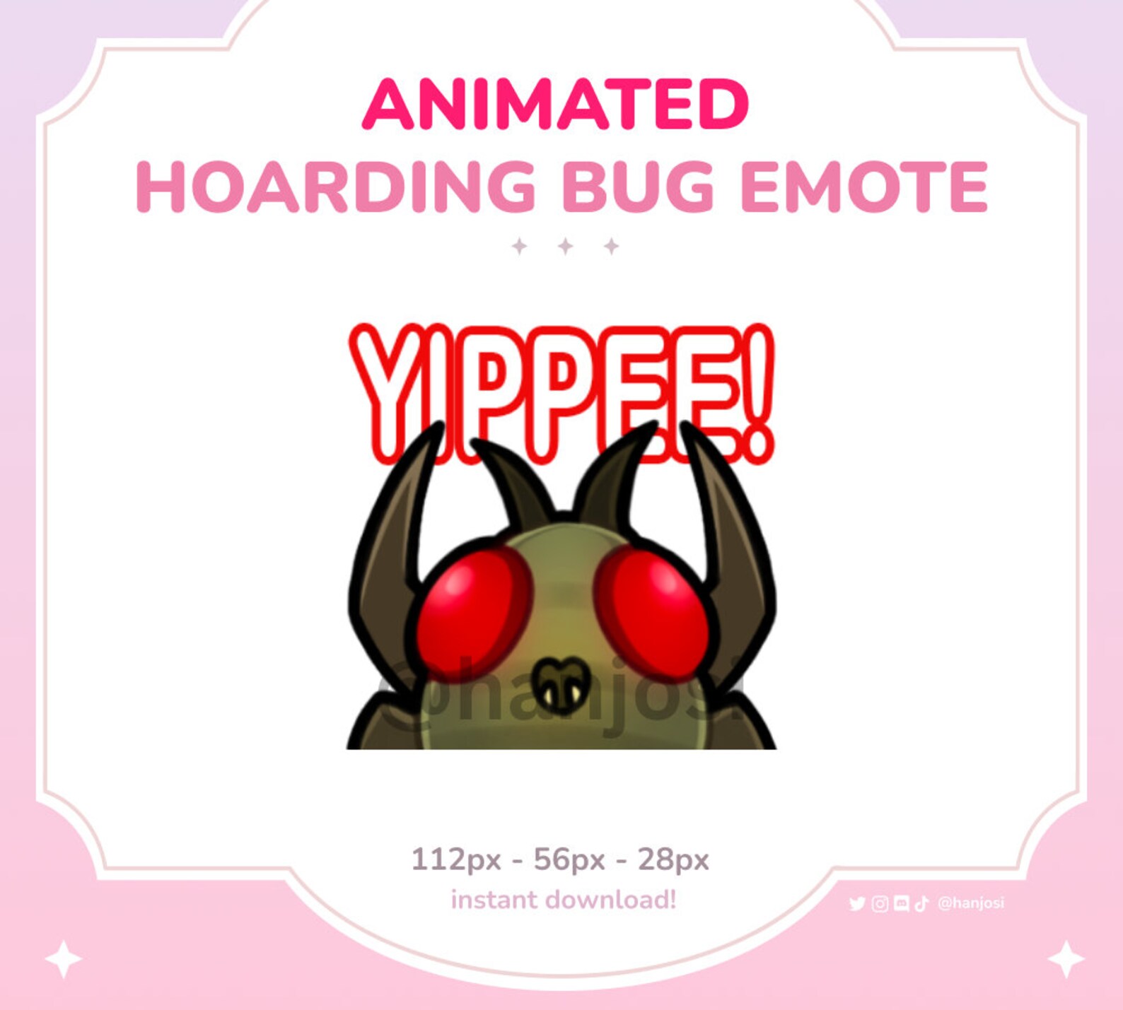 Lethal Company ANIMATED BUG YIPPEE Emote - Yippee Bug, Hoarding Bug ...