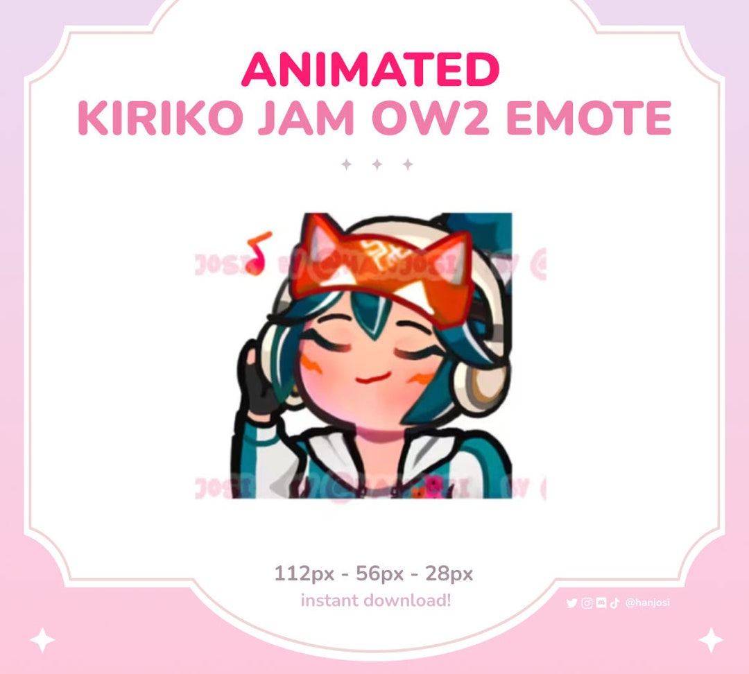 KIRIKO JAM OW Animated Emote: Discord Emotes / Twitch, Youtube ...