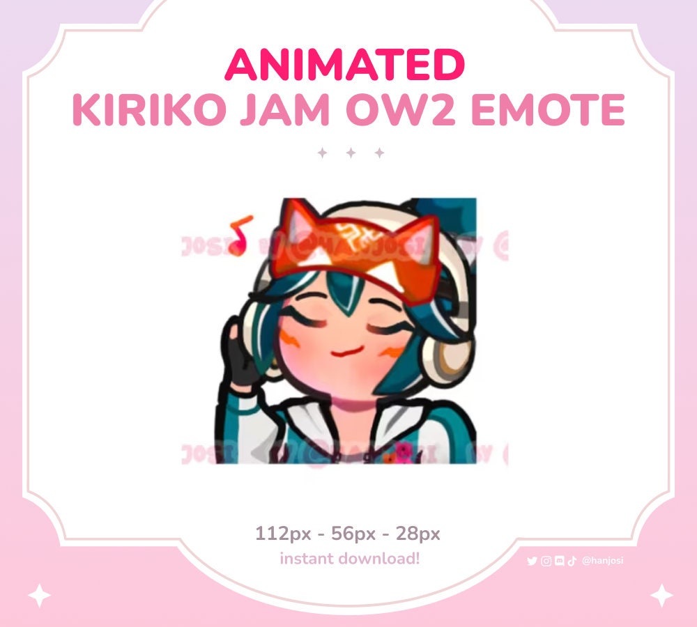 Emote animé KIRIKO JAM OW : Emotes Discord / Twitch, Emotes en ...