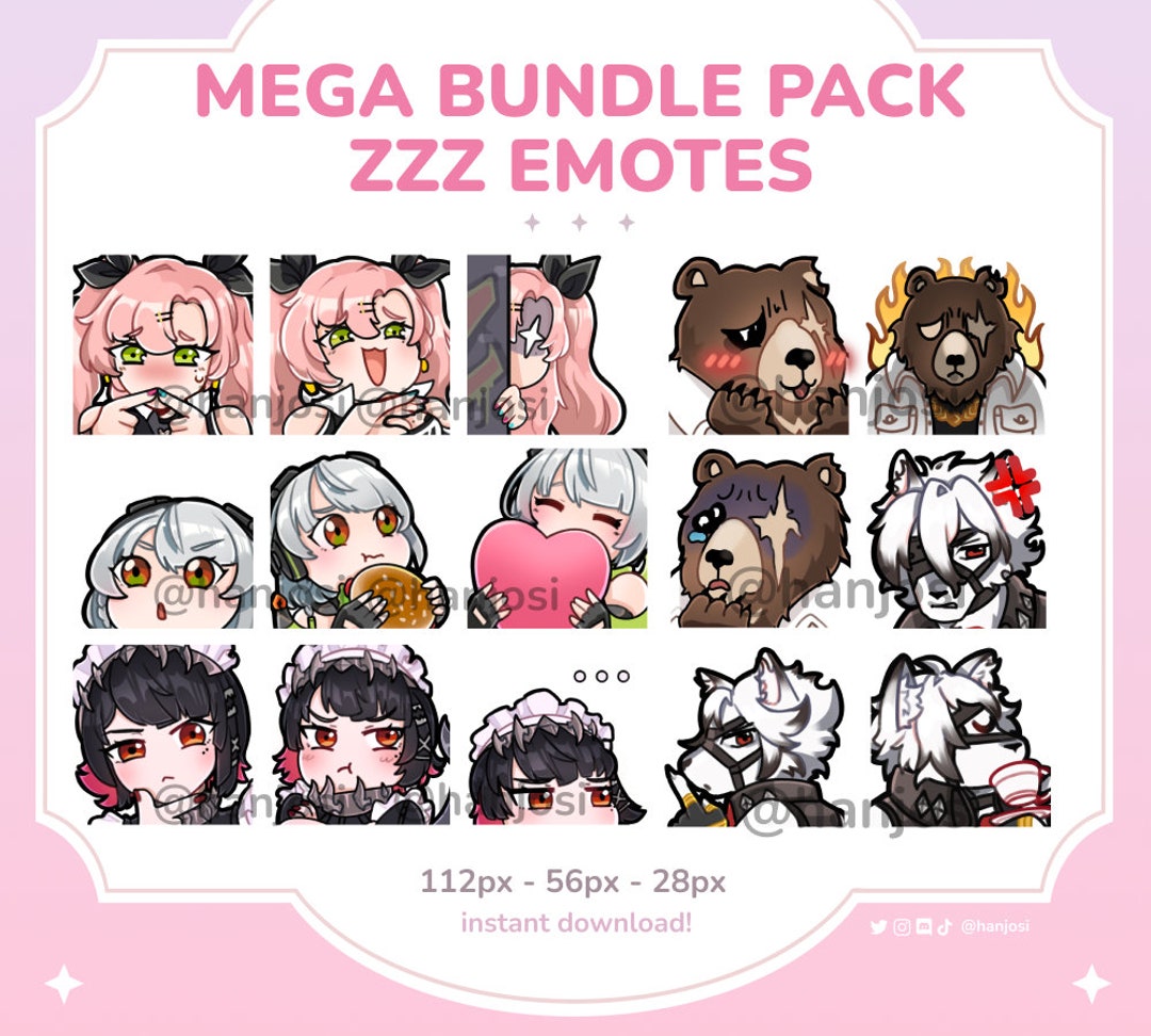 MEGABUNDLE ZZZ Zen Zoneless Zero Emotes - Zzz Emotes, Discord Emote ...