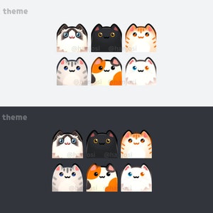 Custom Cute Cat Twitch Sub Badges, Custom Cat-themed Twitch ...