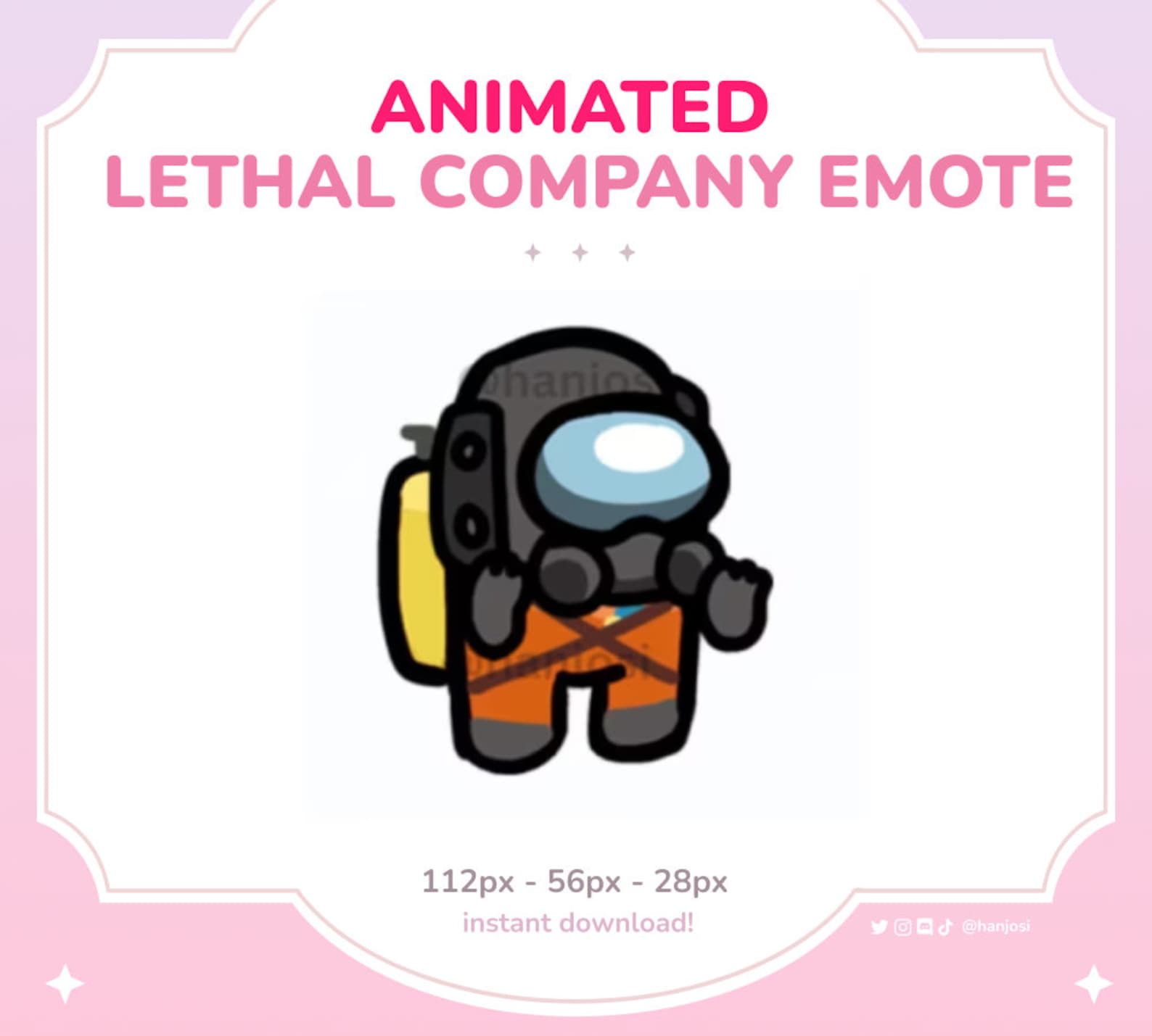ANIMATED Lethal Company & AMONG US Emote - Discord, Twitch, Streaming ...