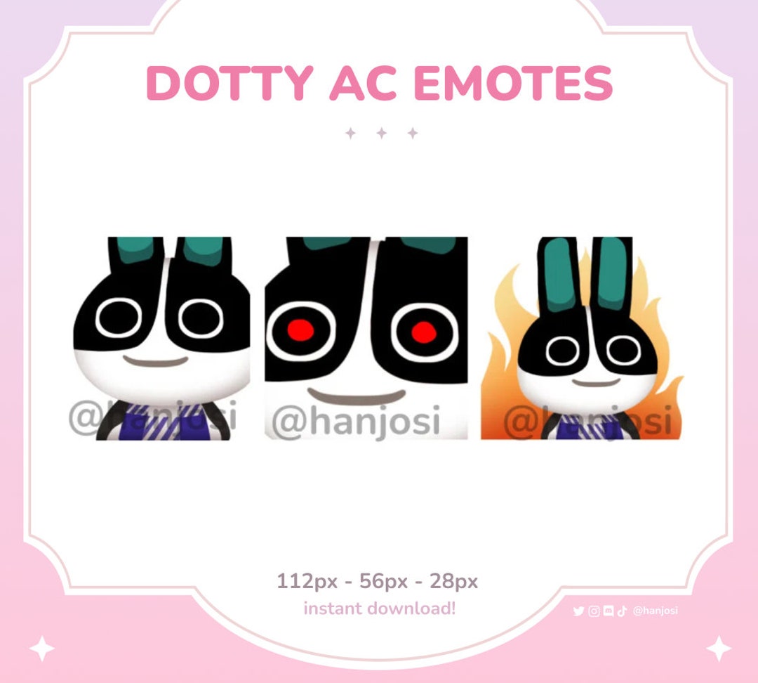 Dotty ANIMAL CROSSING Emotes: ACNH Emotes, Animal Crossing New Horizons ...