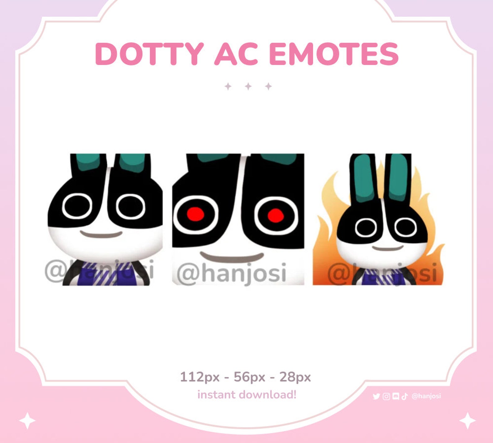 Dotty ANIMAL CROSSING Emotes: ACNH Emotes, Animal Crossing New Horizons ...