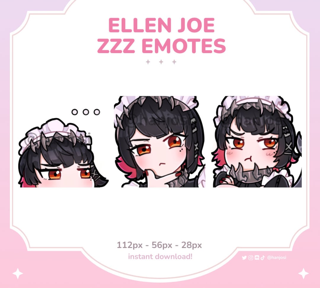 Ellen Joe ZZZ Zen Zoneless Zero Emotes - Zzz Emotes, Discord Emote ...