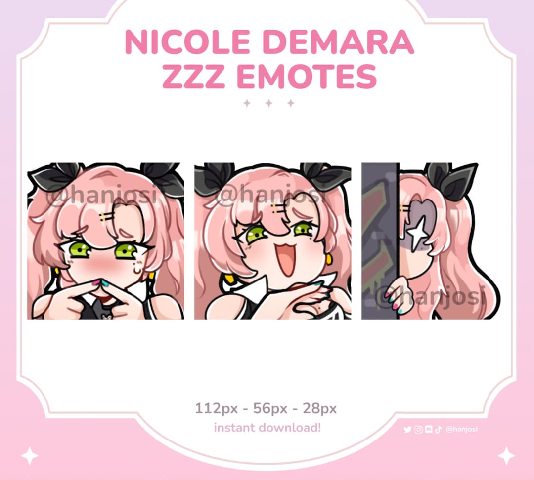 Nicole Demara ZZZ Zen Zoneless Zero Emotes - Zzz Emotes, Discord Emote ...