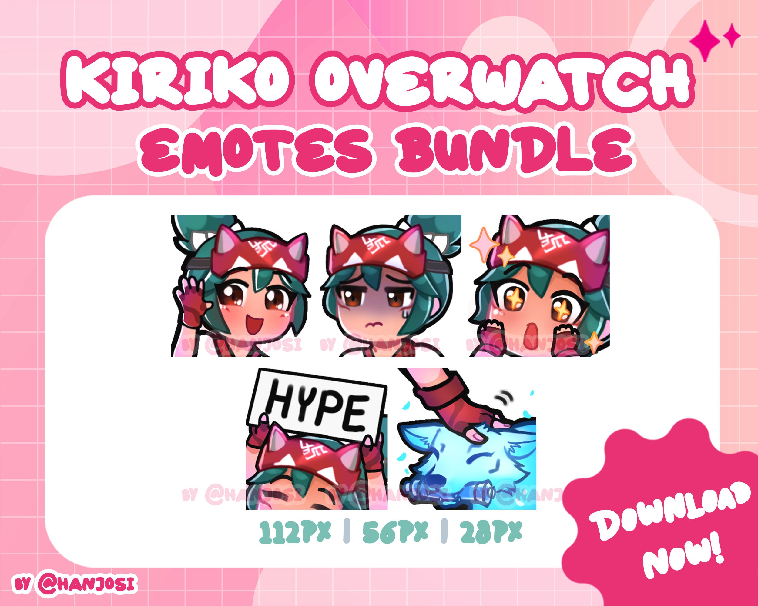 KIRIKO OW SET 1/2: Discord Emotes / Twitch Youtube Streaming - Etsy ...
