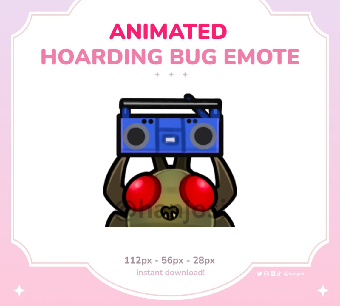 Lethal Company ANIMATED BUG Gift Emote Yippee Bug, Hoarding Bug ...