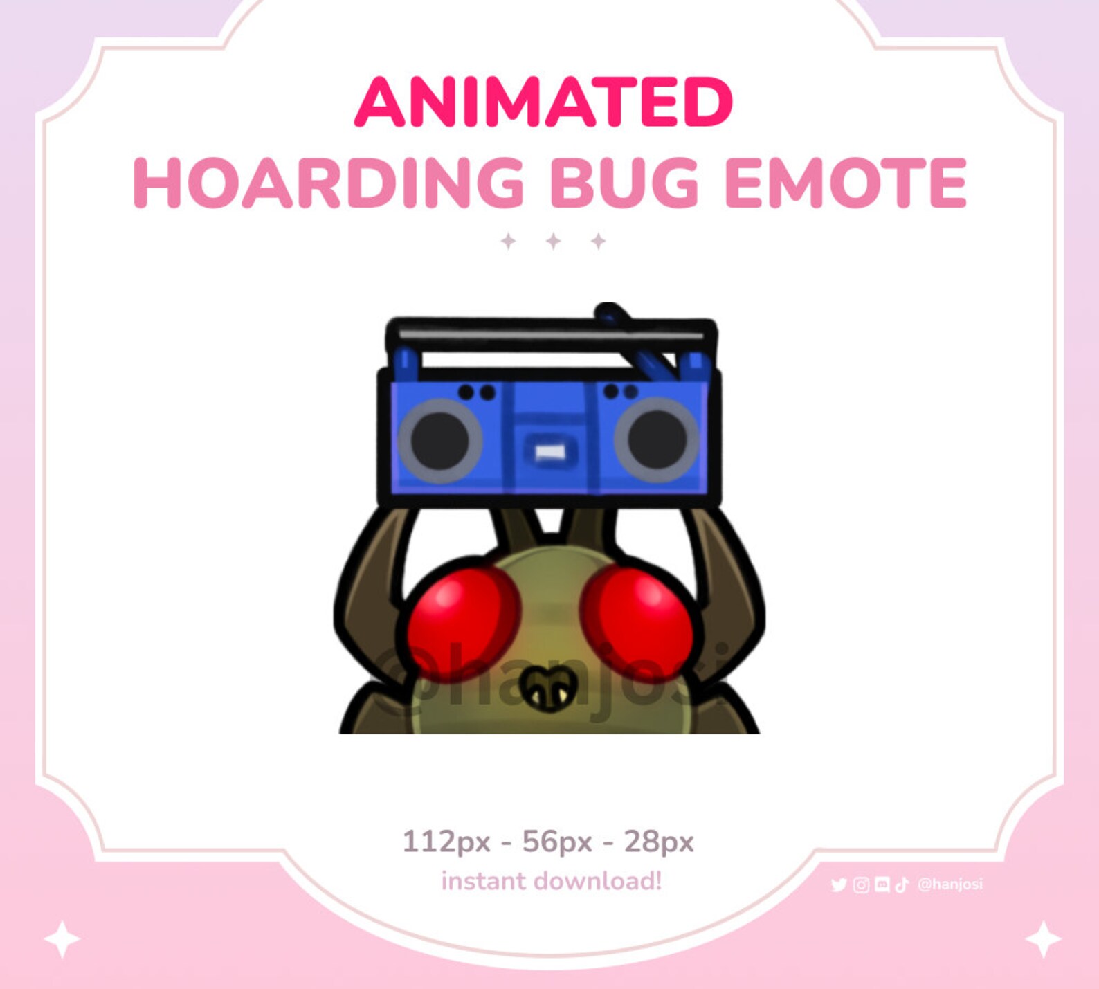 Lethal Company ANIMATED BUG Gift Emote Yippee Bug, Hoarding Bug ...