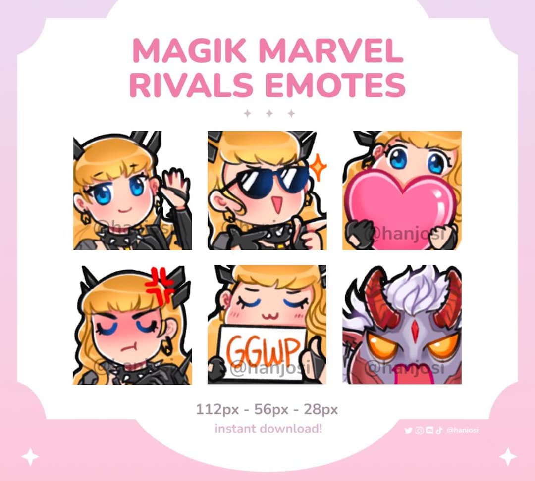 MAGIK Marvel Rivals Emotes - Ggwp Emote, Gaming Emote, Fps Emote, Demon ...